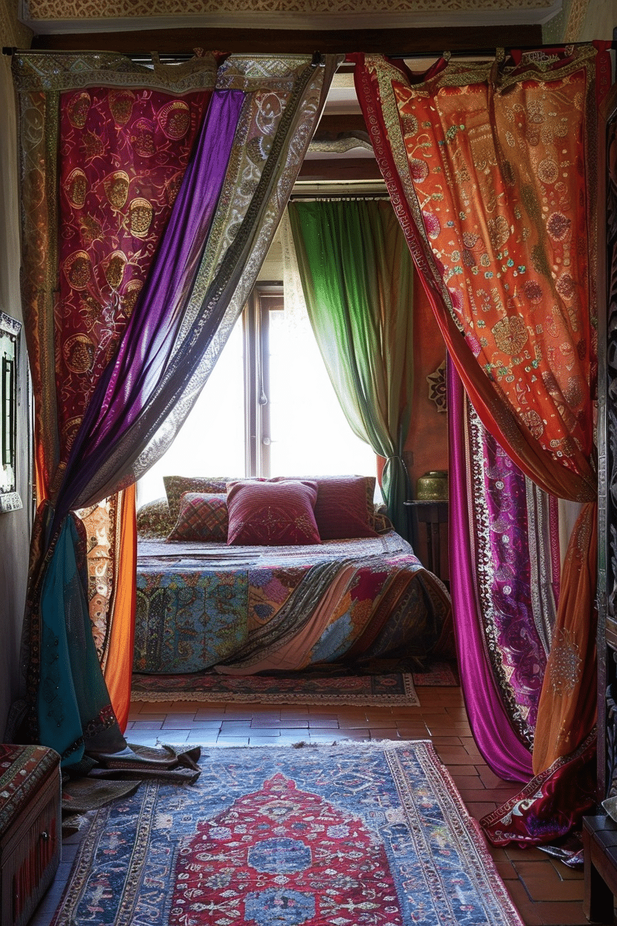 29 Boho Bedroom Curtain Ideas To Elevate Your Space With Effortless ...