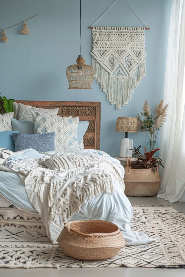 29 Light Blue Boho Bedroom Ideas To Brighten Your Space - Learn California