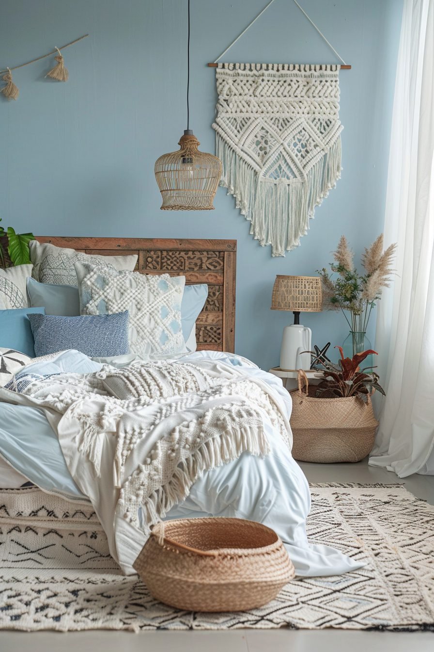 29 Light Blue Boho Bedroom Ideas To Brighten Your Space - Learn California