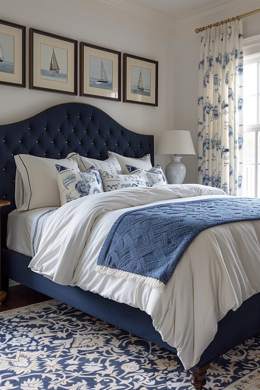 29 Coastal Preppy Bedroom Ideas For Elegant Beach Vibes - Learn California