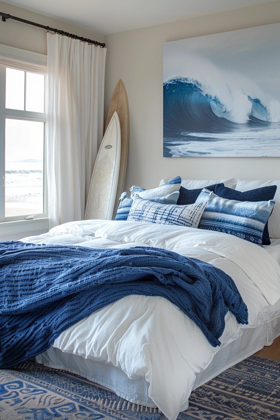 29 Coastal Preppy Bedroom Ideas For Elegant Beach Vibes - Learn California
