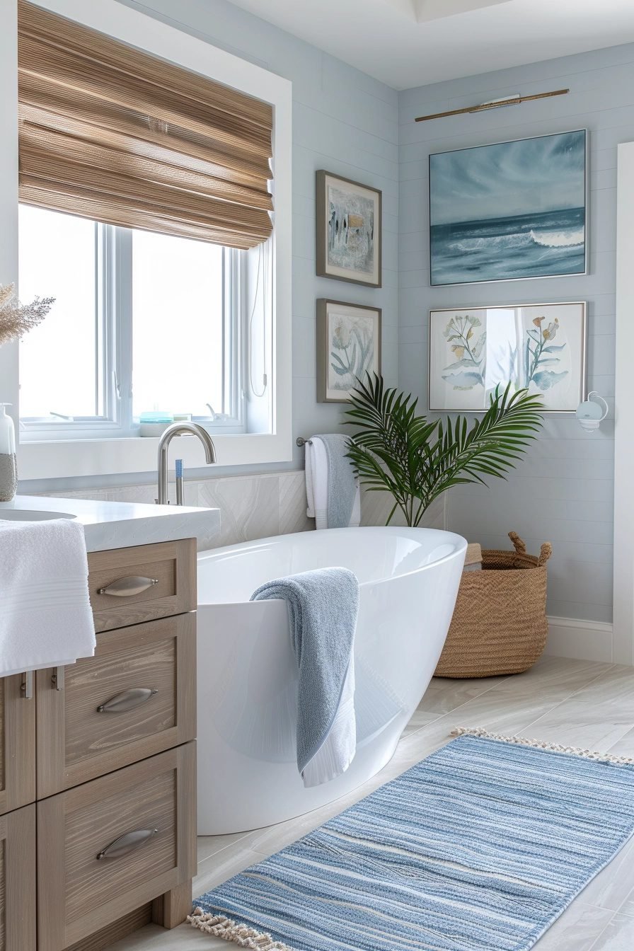29 Coastal Modern Bathroom Ideas For A Chic Ocean Feel - Learn California