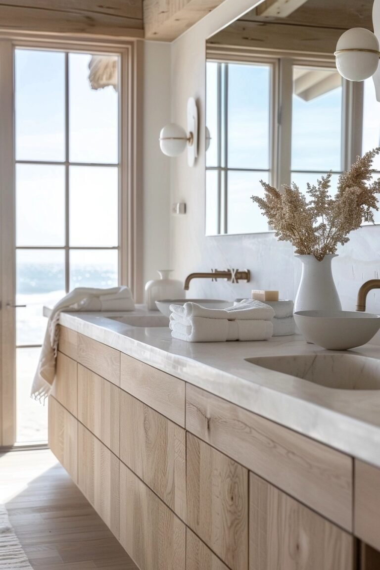 29 Coastal Modern Bathroom Ideas For A Chic Ocean Feel - Learn California