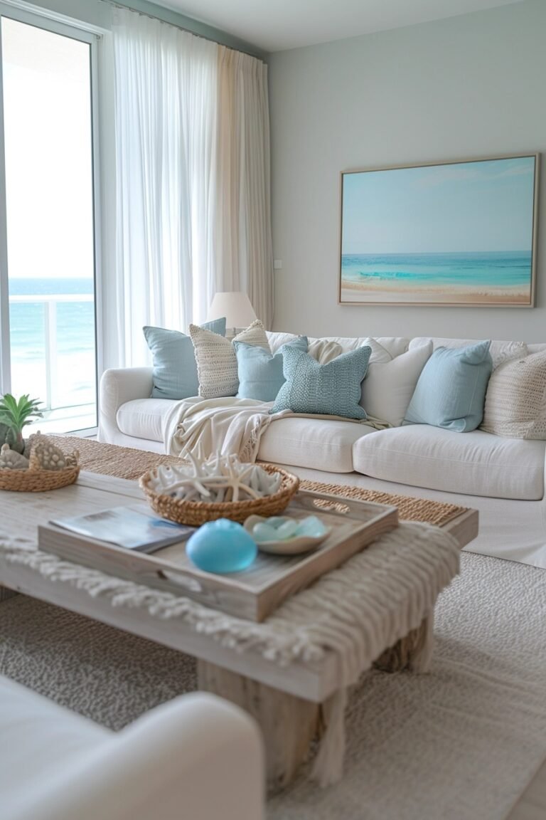 29 Beach Decor Living Room Ideas For A Coastal Vibe - Learn California