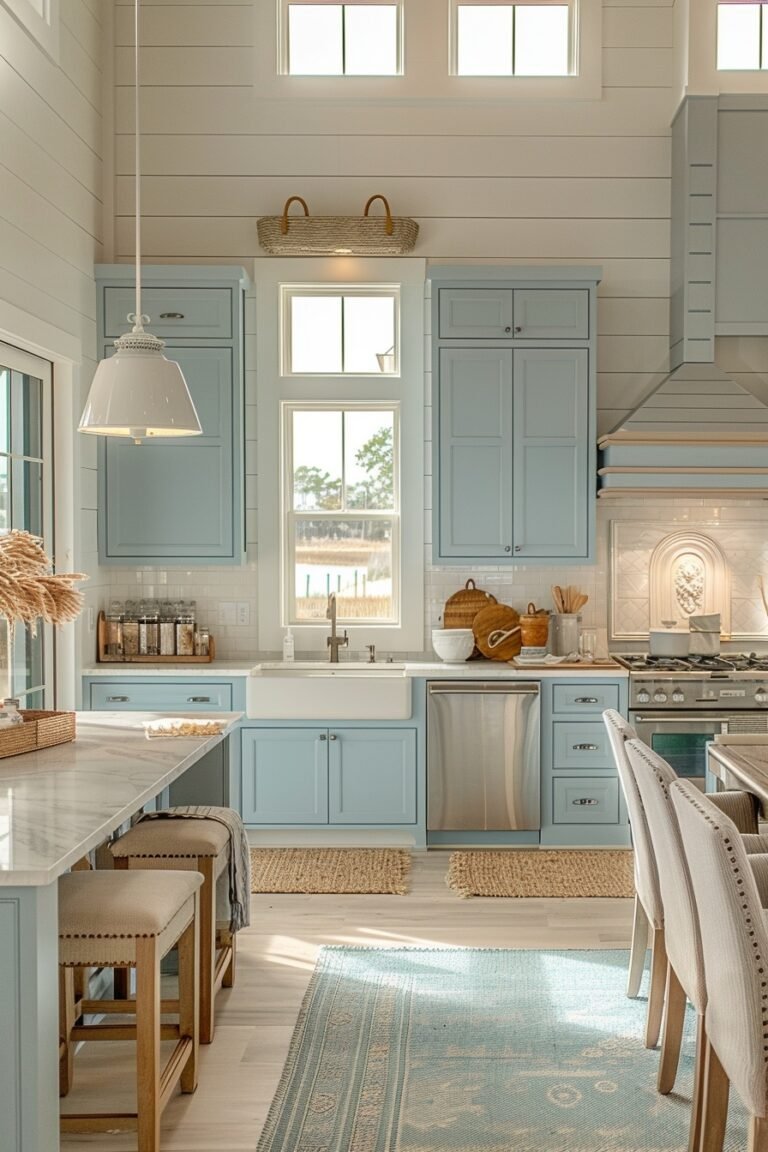 29 Coastal Kitchen Ideas To Bring Seaside Charm Into Your Cooking Space ...