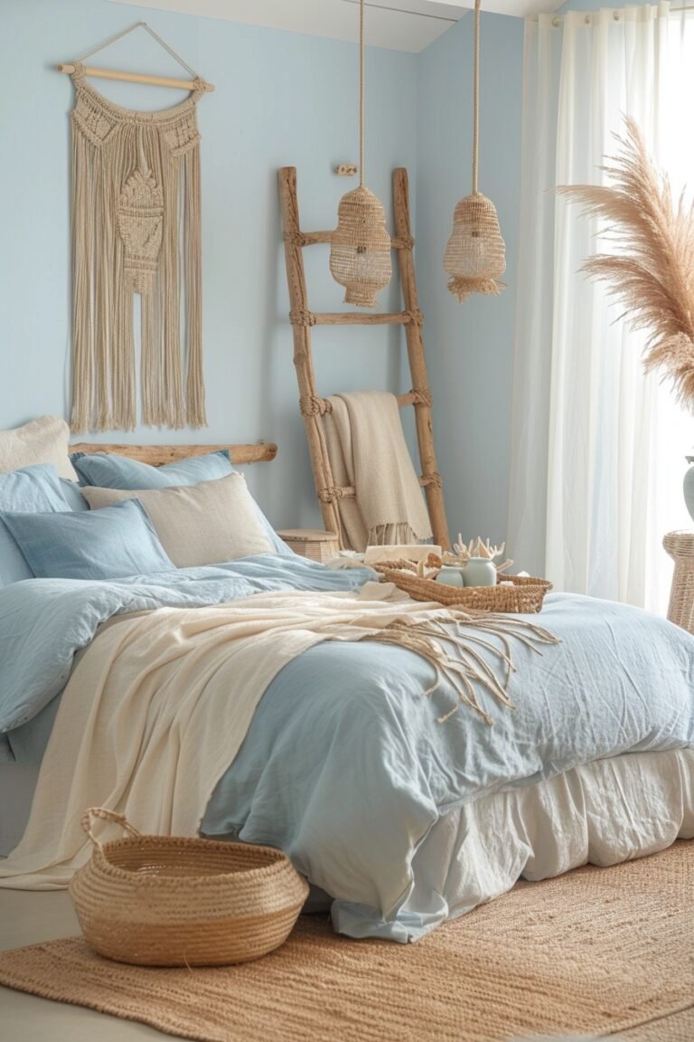 29 Light Blue Boho Bedroom Ideas To Brighten Your Space - Learn California
