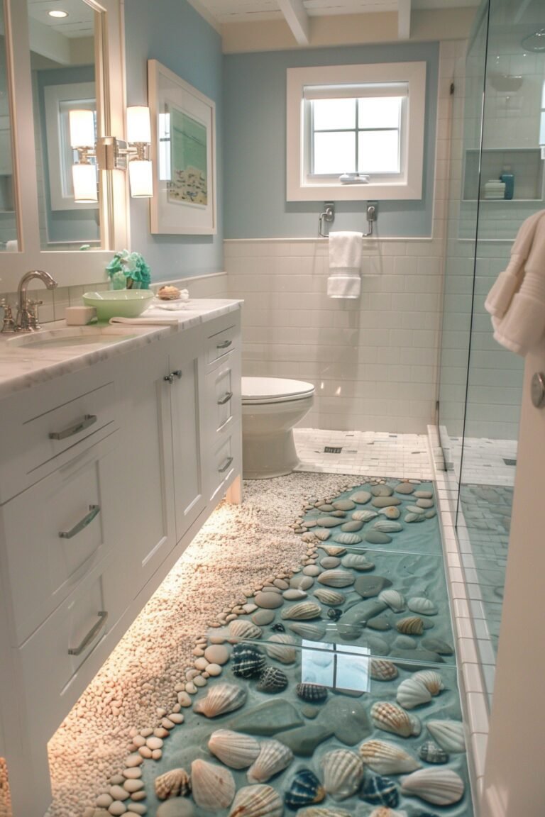 29 Coastal Beach Bathroom Decor Ideas To Bring The Ocean Home - Learn ...
