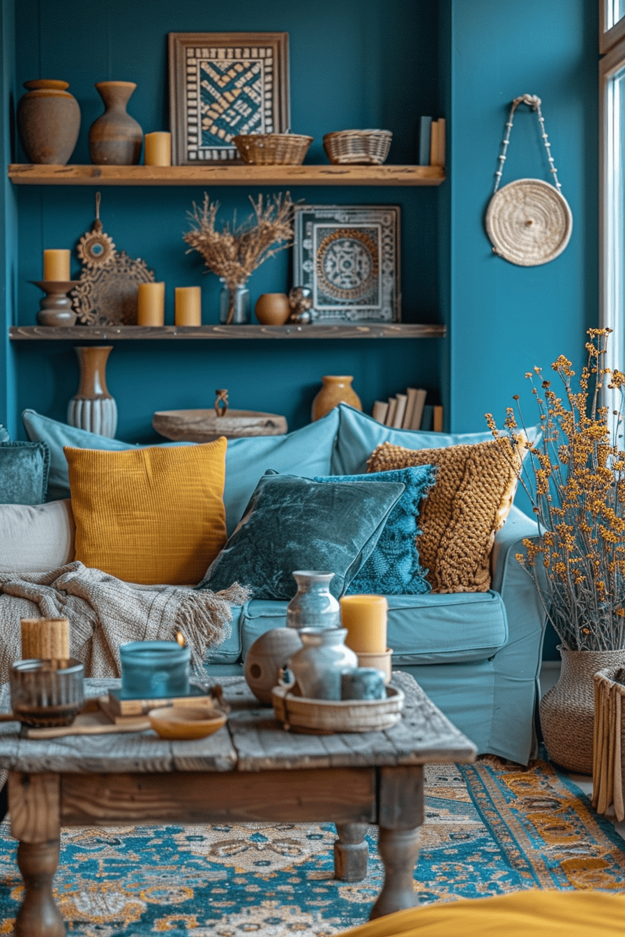 29 Blue And Yellow Boho Decor Ideas: Blend Bold Colors For A Vibrant ...