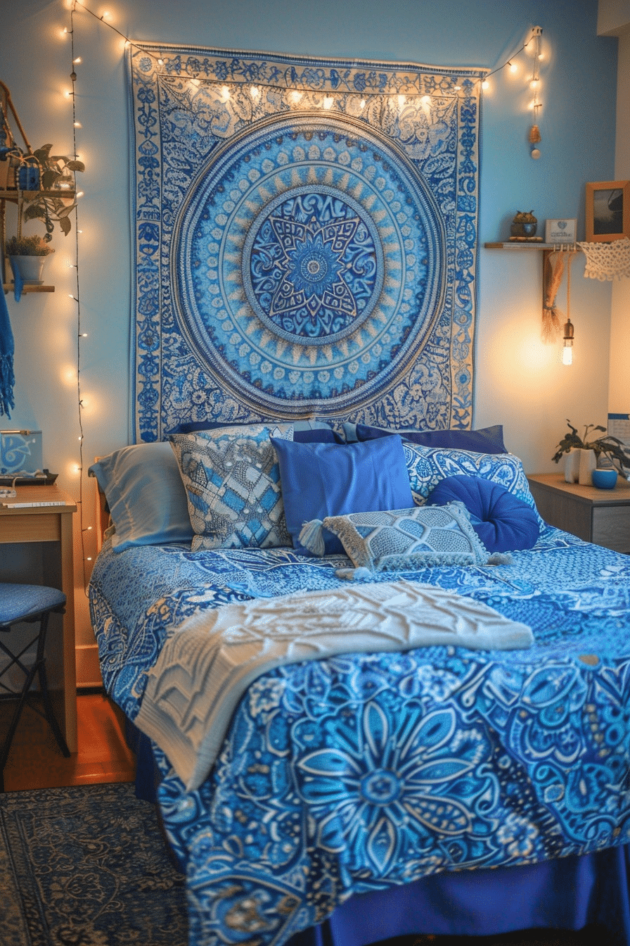 29 Blue Boho Dorm Room Ideas: Create A Tranquil And Trendy Space For ...