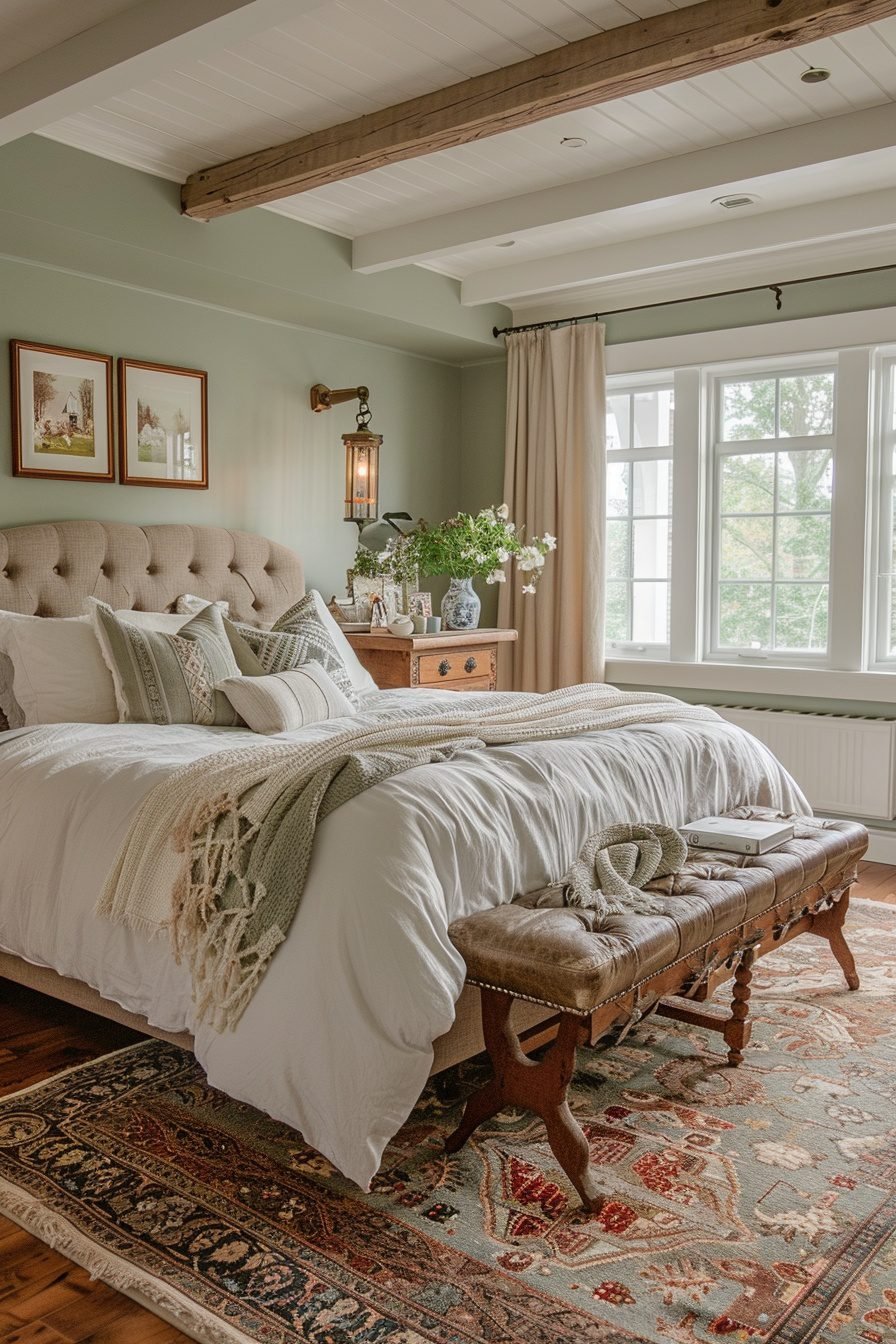 29 Sage Green Farmhouse Bedroom Ideas For A Peaceful Atmosphere - Learn ...