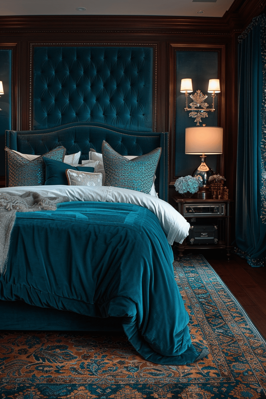 29 Dark Teal Bedroom Ideas - Learn California