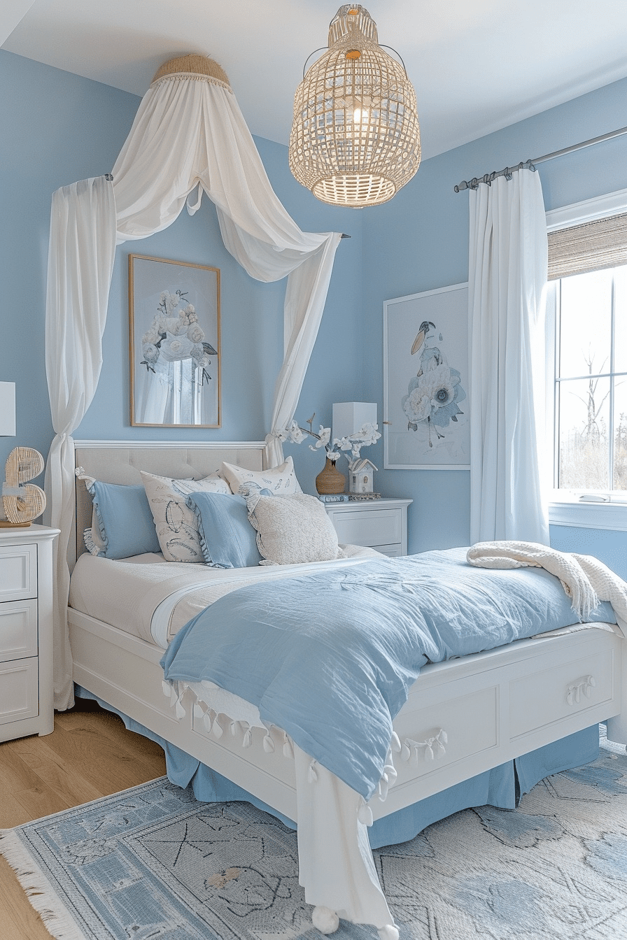29 Blue Boho Girls Bedroom Ideas: Create A Dreamy And Artistic Space ...