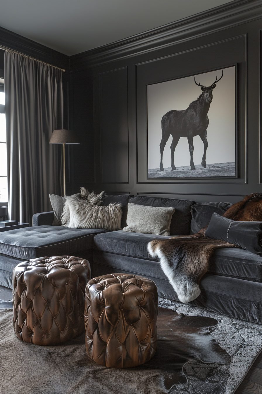 29 Dark Grey Couch Living Room Ideas For A Timeless Aesthetic - Learn ...