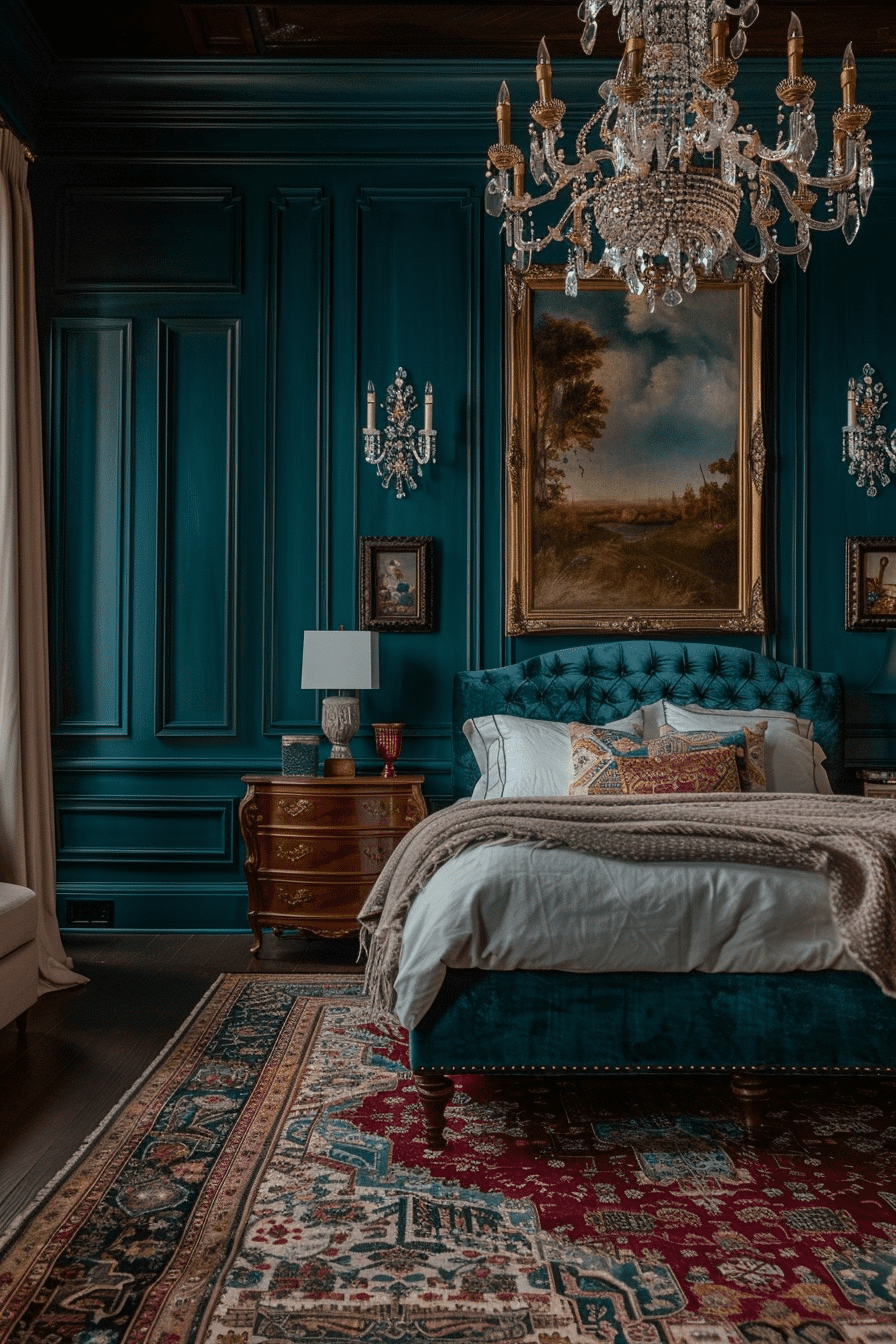 29 Dark Teal Bedroom Ideas - Learn California