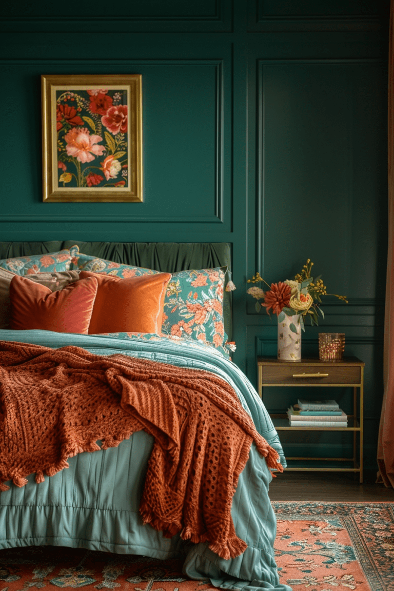 29 Dark Teal Bedroom Ideas - Learn California