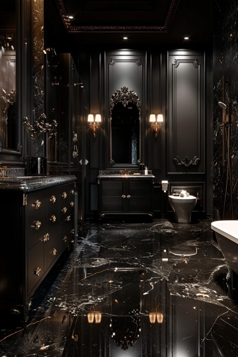 29 Black Bathroom Decor Ideas For A Bold And Stylish Space - Learn ...