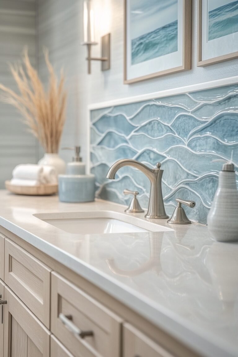 29 Coastal Farmhouse Bathroom Ideas To Transform Your Washroom Into A ...