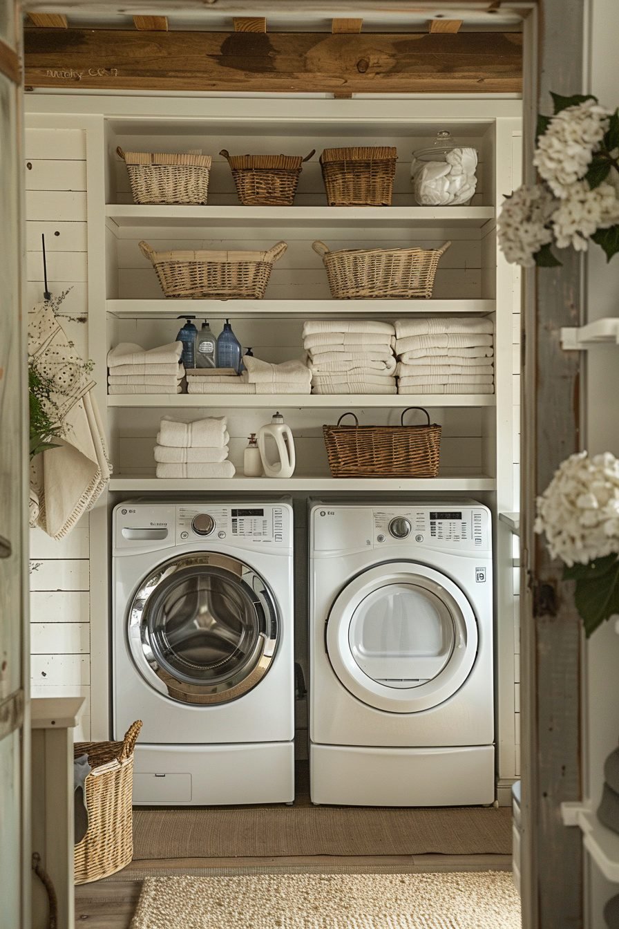 29 Stacked Laundry Room Ideas To Create A Compact And Efficient Space ...