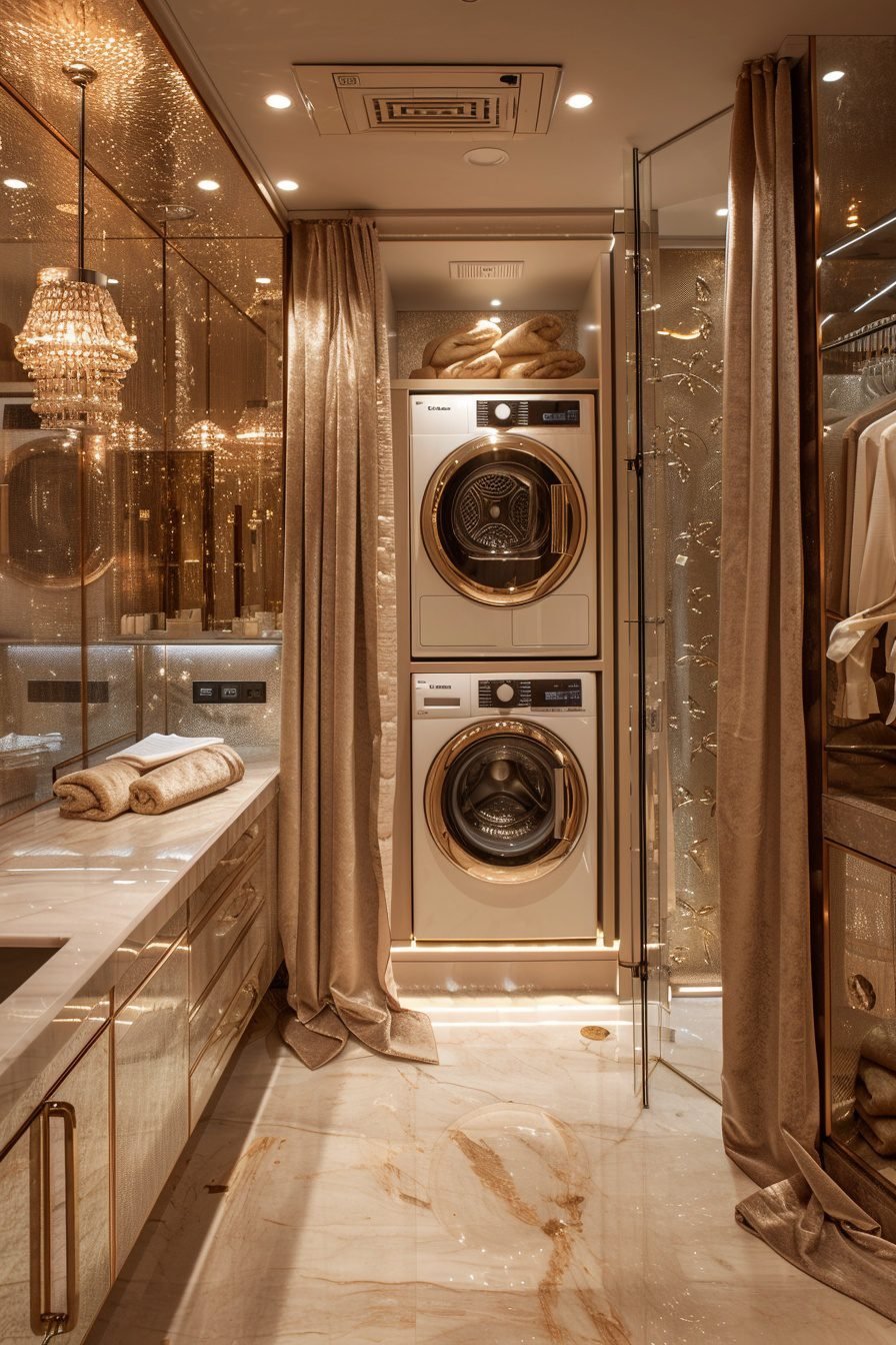 29 Stacked Laundry Room Ideas To Create A Compact And Efficient Space ...