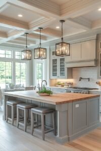 29 Coastal Farmhouse Kitchen Ideas To Merge Seaside Charm With Country ...