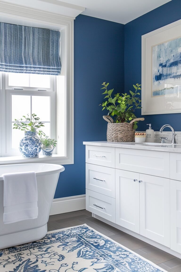 29 Blue Bathroom Decor Ideas For A Vibrant Yet Peaceful Ambiance ...