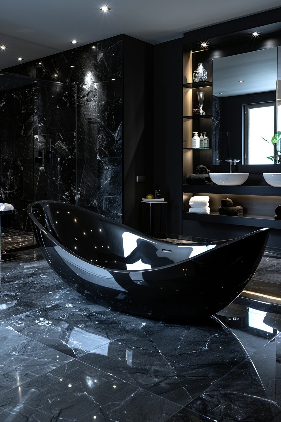 29 Black Bathroom Decor Ideas For A Bold And Stylish Space - Learn ...
