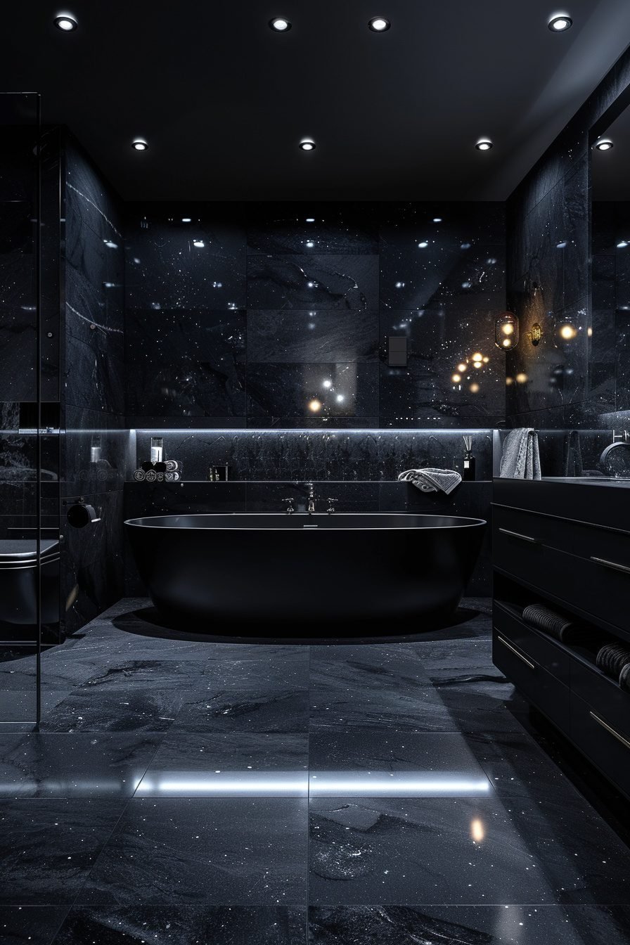 29 Black Bathroom Decor Ideas For A Bold And Stylish Space - Learn ...