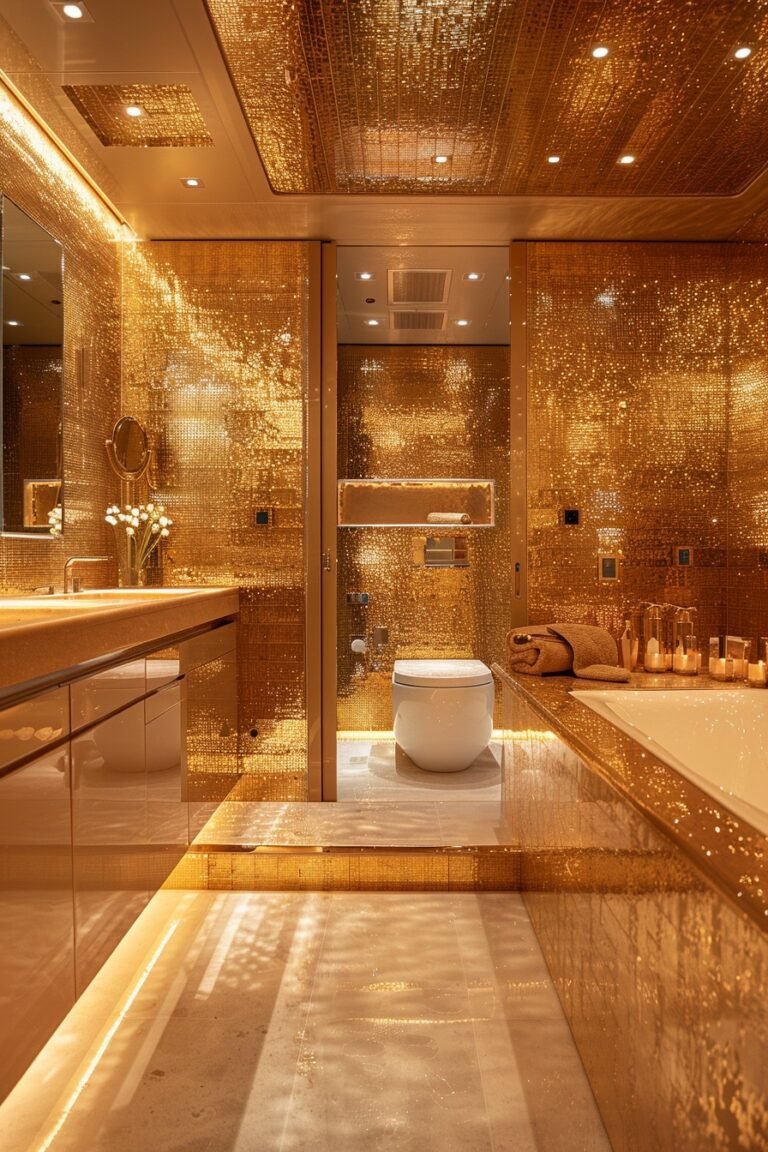 29 Gold Bathroom Decor Ideas For A Modern And Glamorous Upgrade - Learn ...