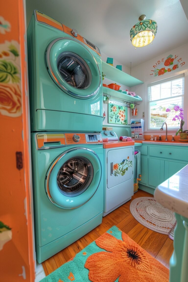 29 Stacked Laundry Room Ideas To Create A Compact And Efficient Space ...
