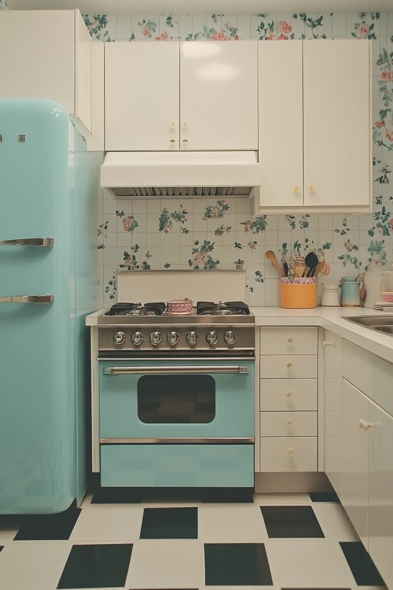 29 Vintage Modern Kitchen Ideas To Blend Retro Charm With Modern Style ...