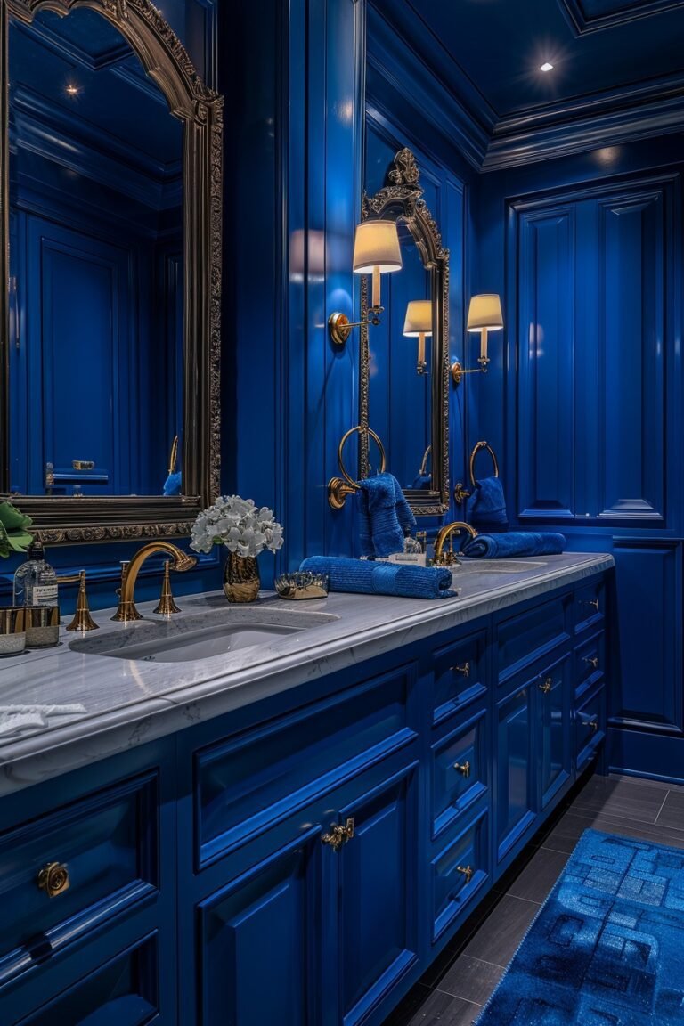 29 Blue Bathroom Decor Ideas For A Vibrant Yet Peaceful Ambiance ...