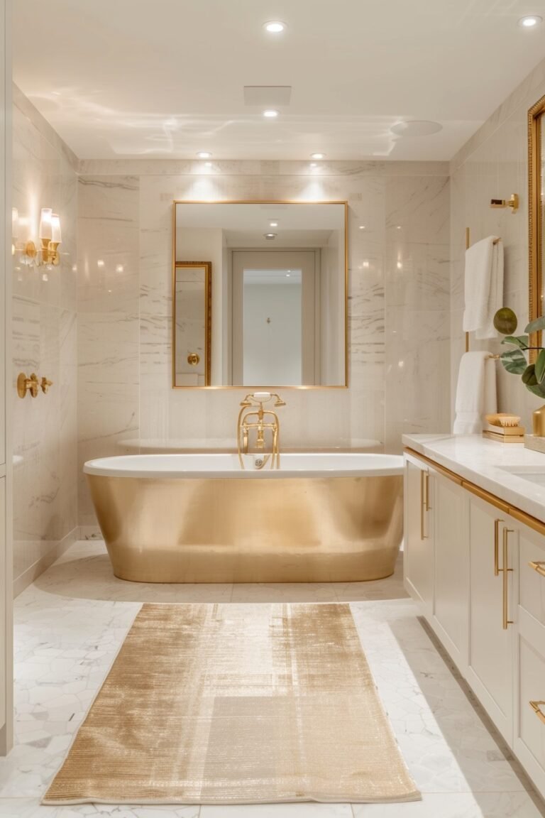 29 Gold Bathroom Decor Ideas For A Modern And Glamorous Upgrade - Learn ...