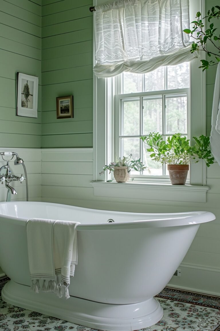 29 Green Bathroom Decor Ideas To Transform Your Space With Earthy ...