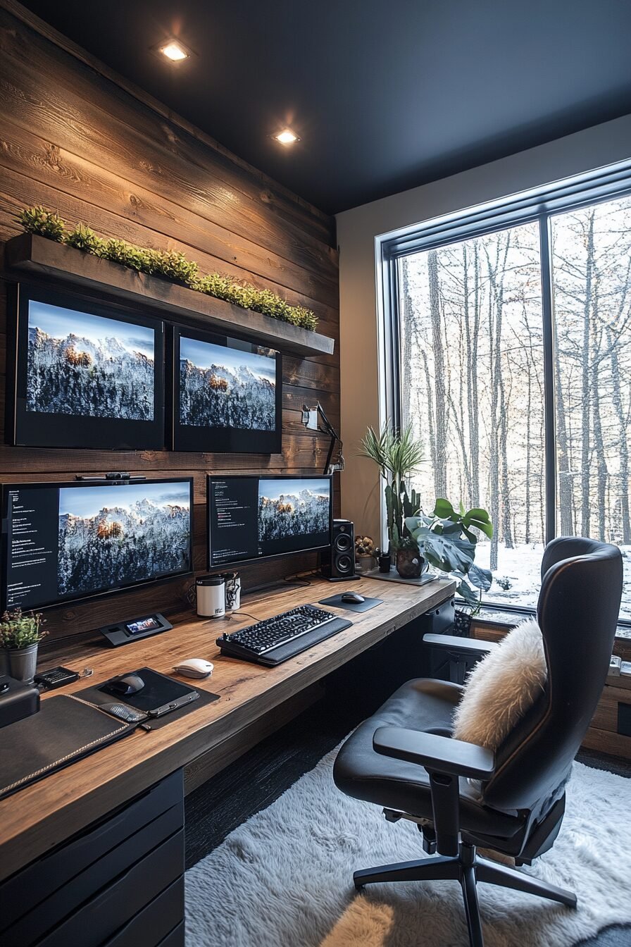 29 Small Cabin Interior Office Ideas For A Stylish And Organized ...