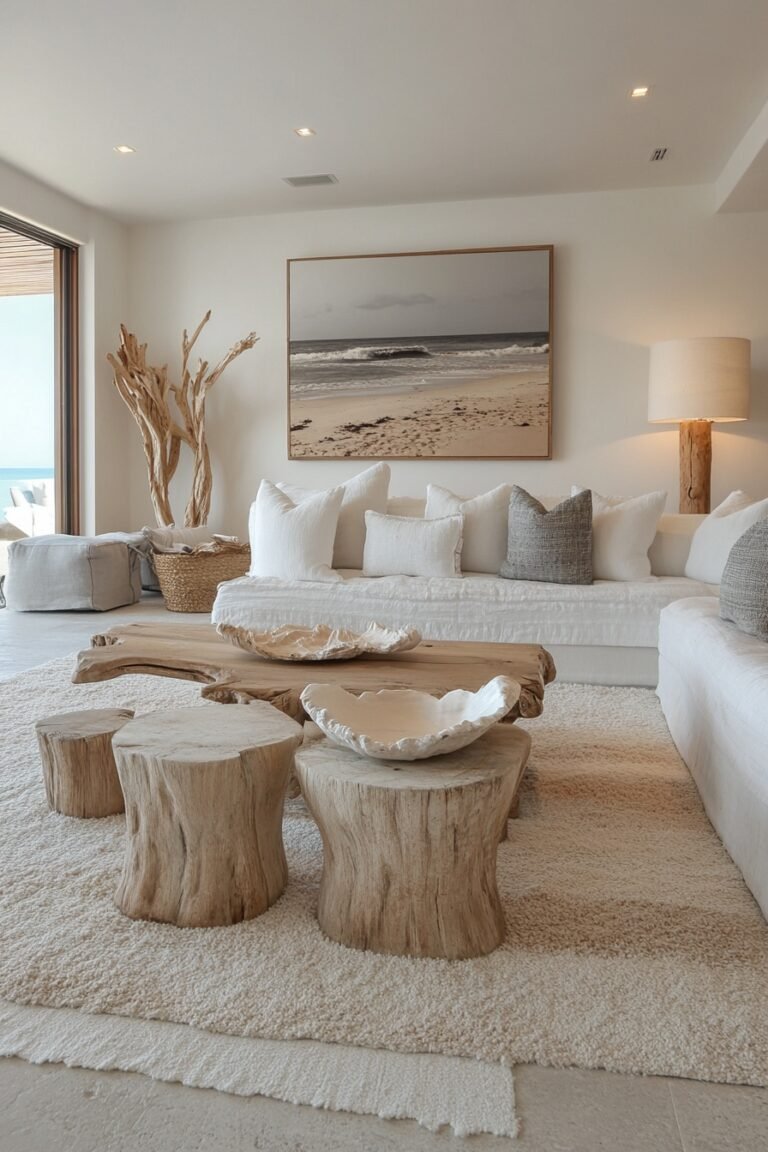 29 Beach Lounge Room Ideas To Make Your Home Feel Like A Beach Retreat ...