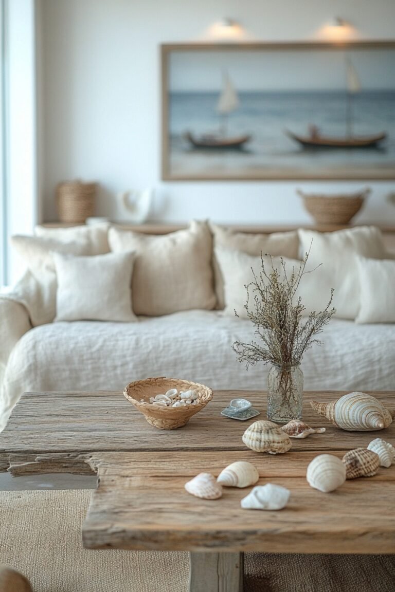 29 Beach Lounge Room Ideas To Make Your Home Feel Like A Beach Retreat ...