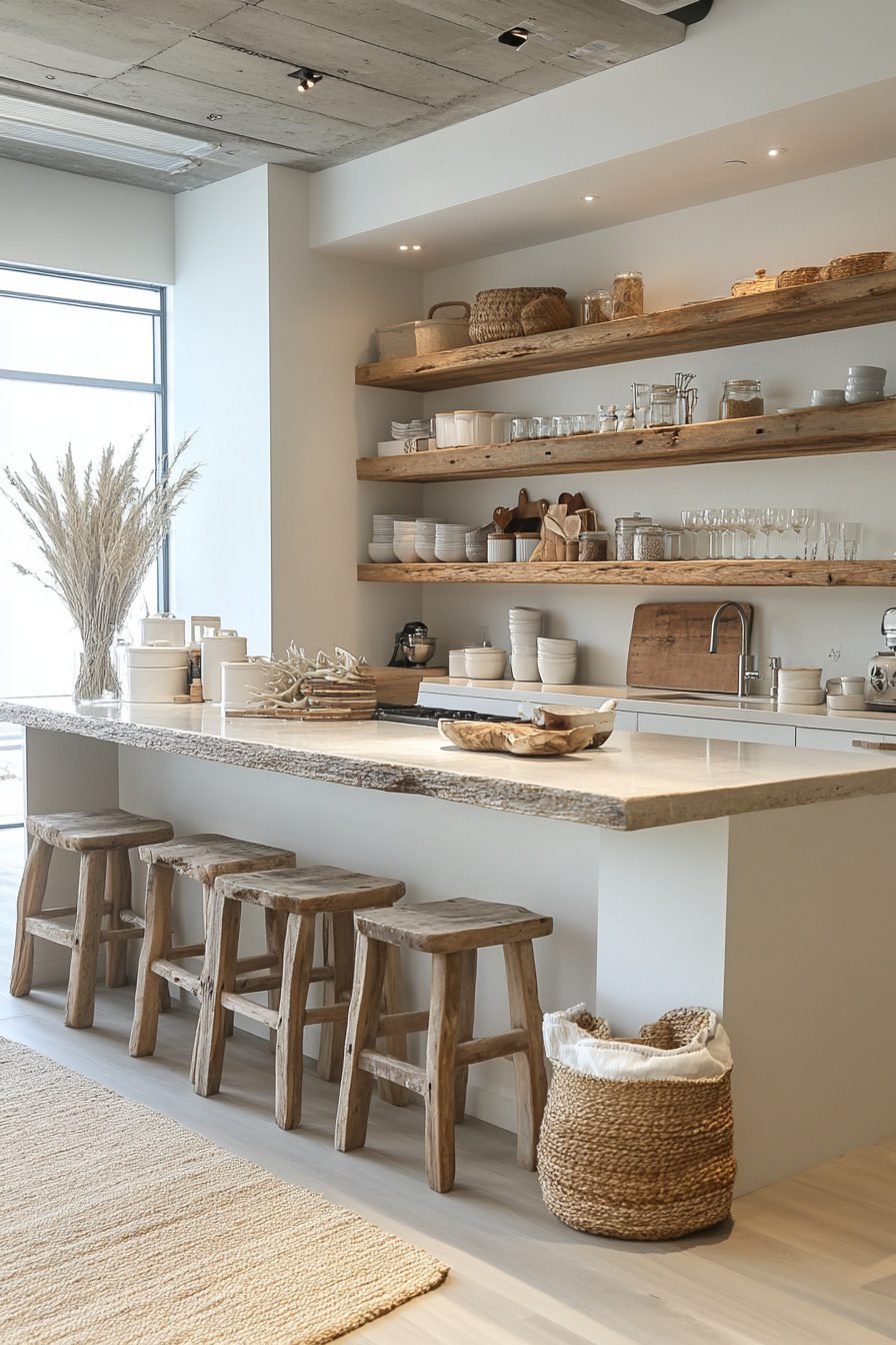 29 Coastal Boho Kitchen Ideas To Blend Beachy And Bohemian Styles ...