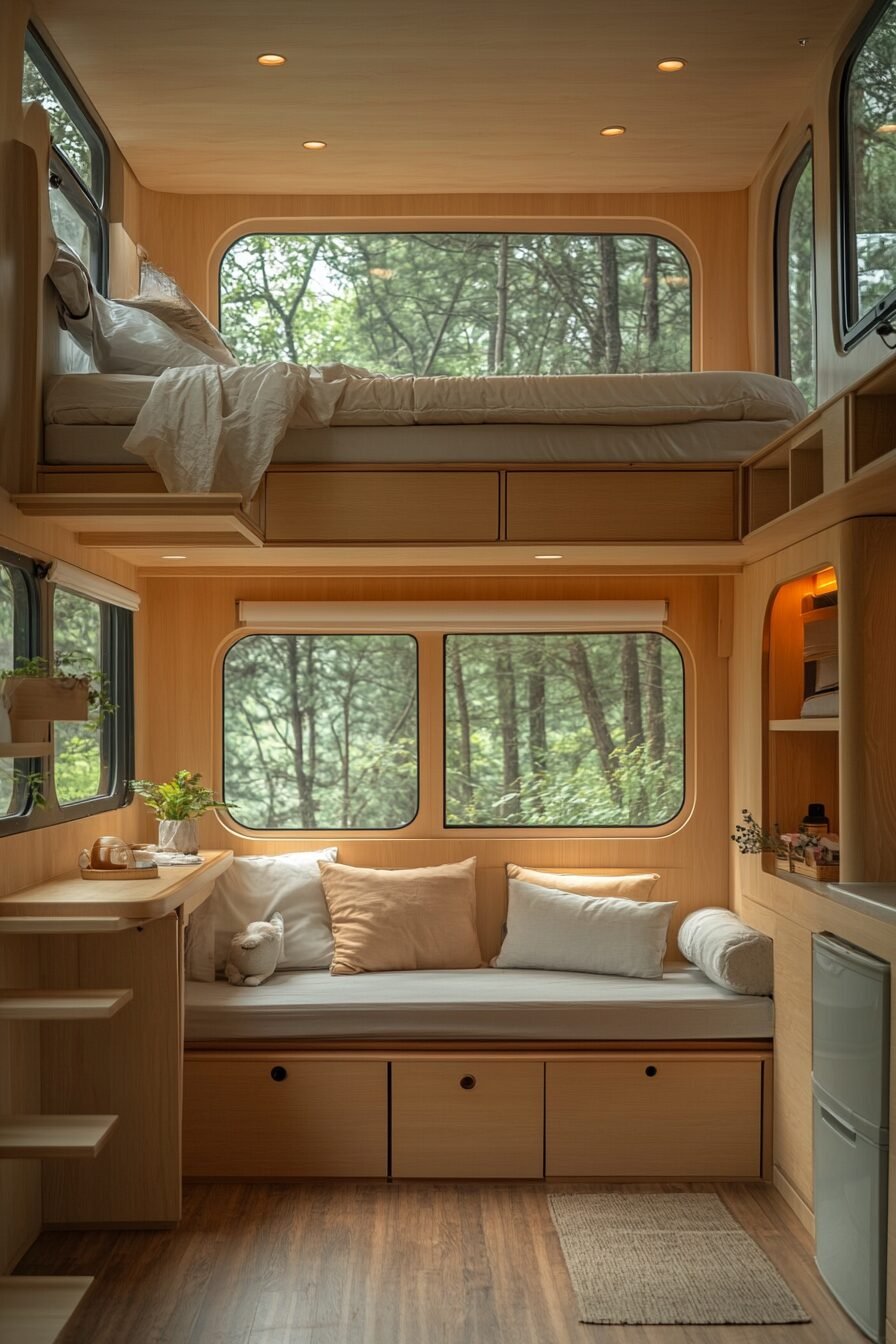 29 Small Cabin Interior Bedroom Ideas To Maximize Function In Tiny ...