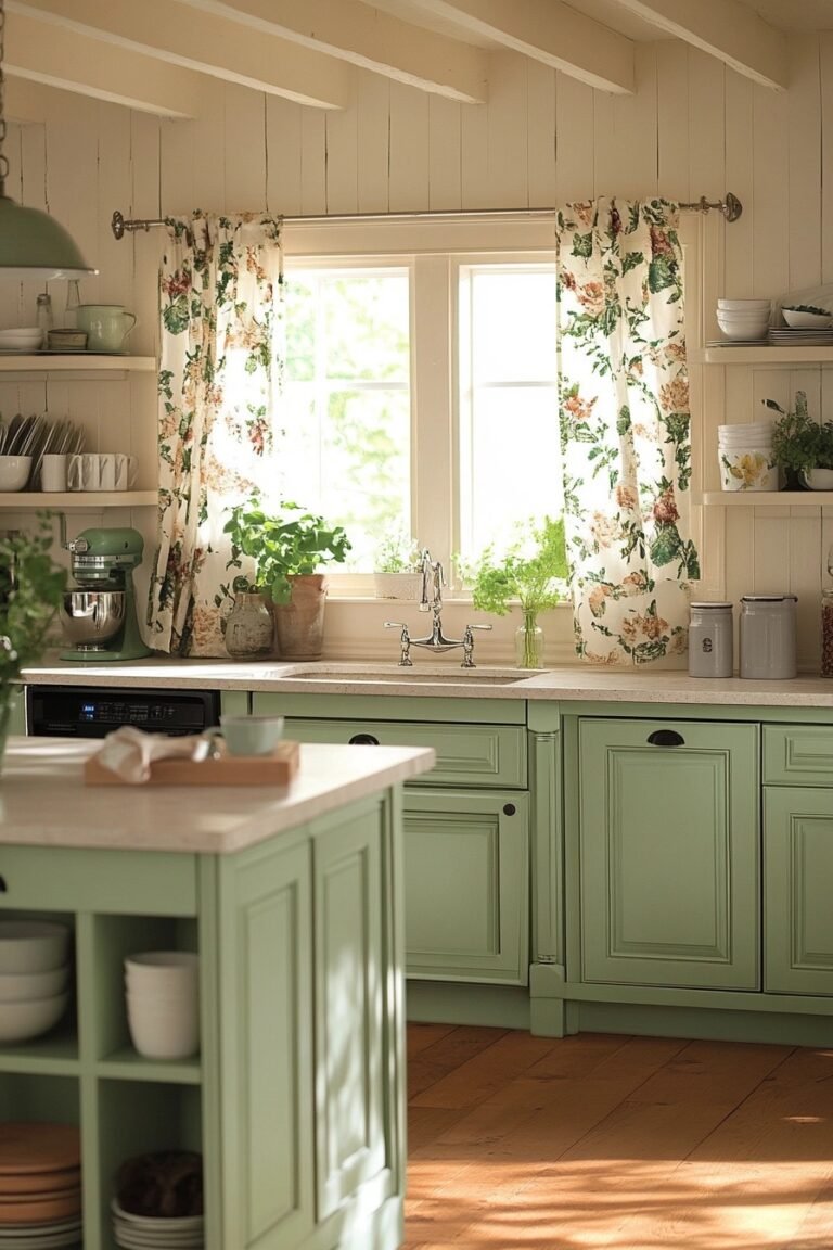 29 Green Kitchen Designs To Add A Touch Of Elegance And Freshness ...