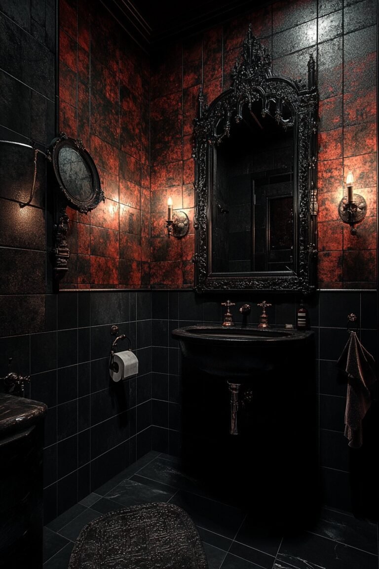 29 Western Gothic Bathroom Ideas To Create A Dark And Dramatic Retreat ...