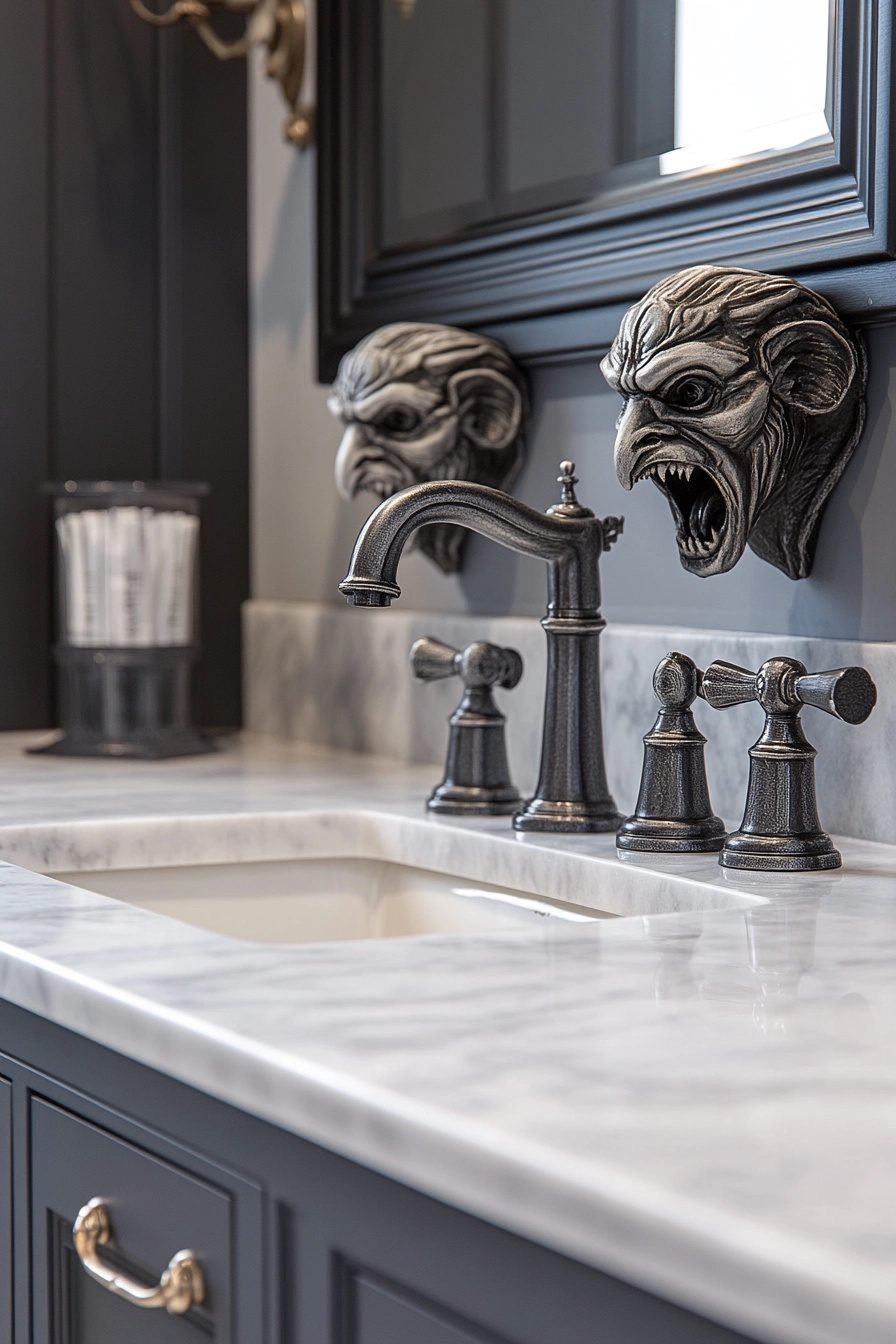 29 Western Gothic Bathroom Ideas To Create A Dark And Dramatic Retreat ...