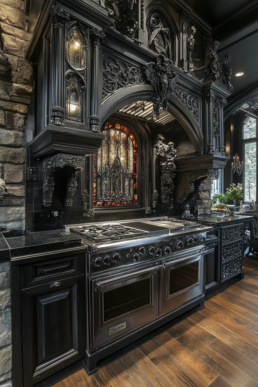 29 Western Gothic Kitchen Ideas To Transform Your Space With Dark Charm ...