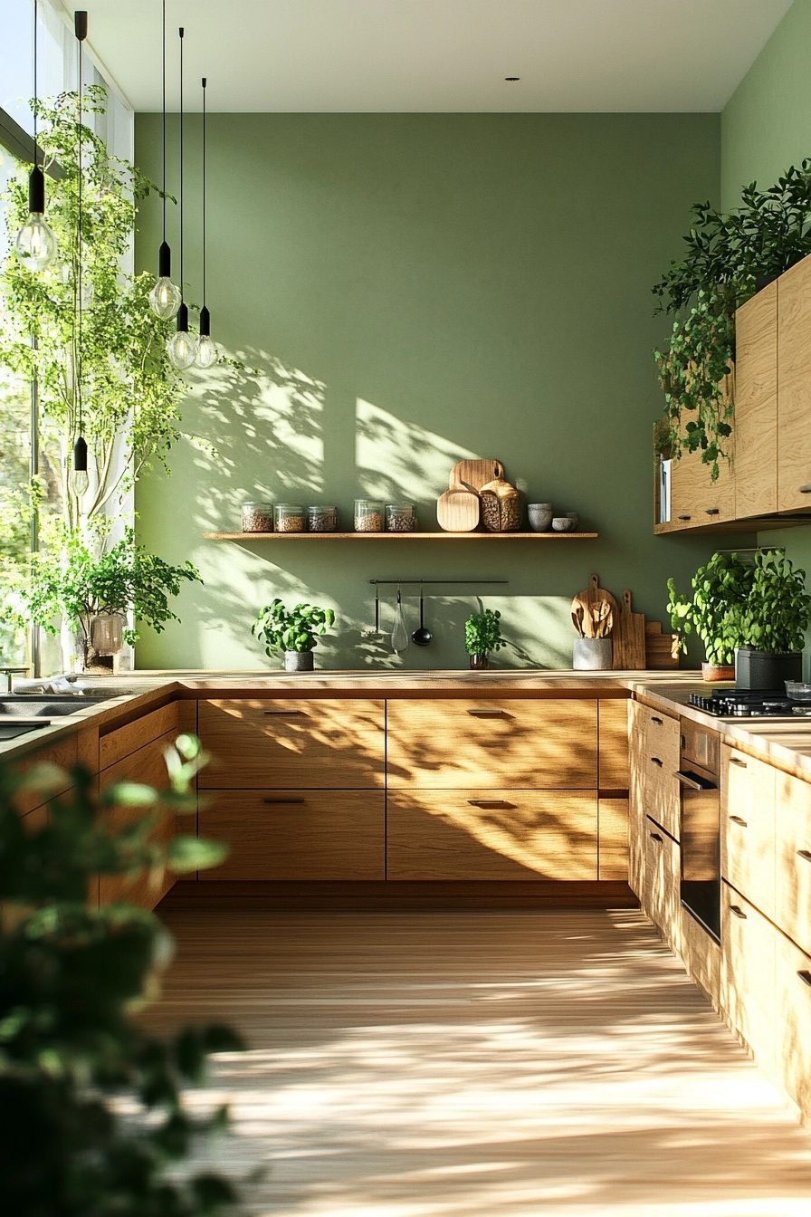 29 Green Kitchen Designs To Add A Touch Of Elegance And Freshness ...