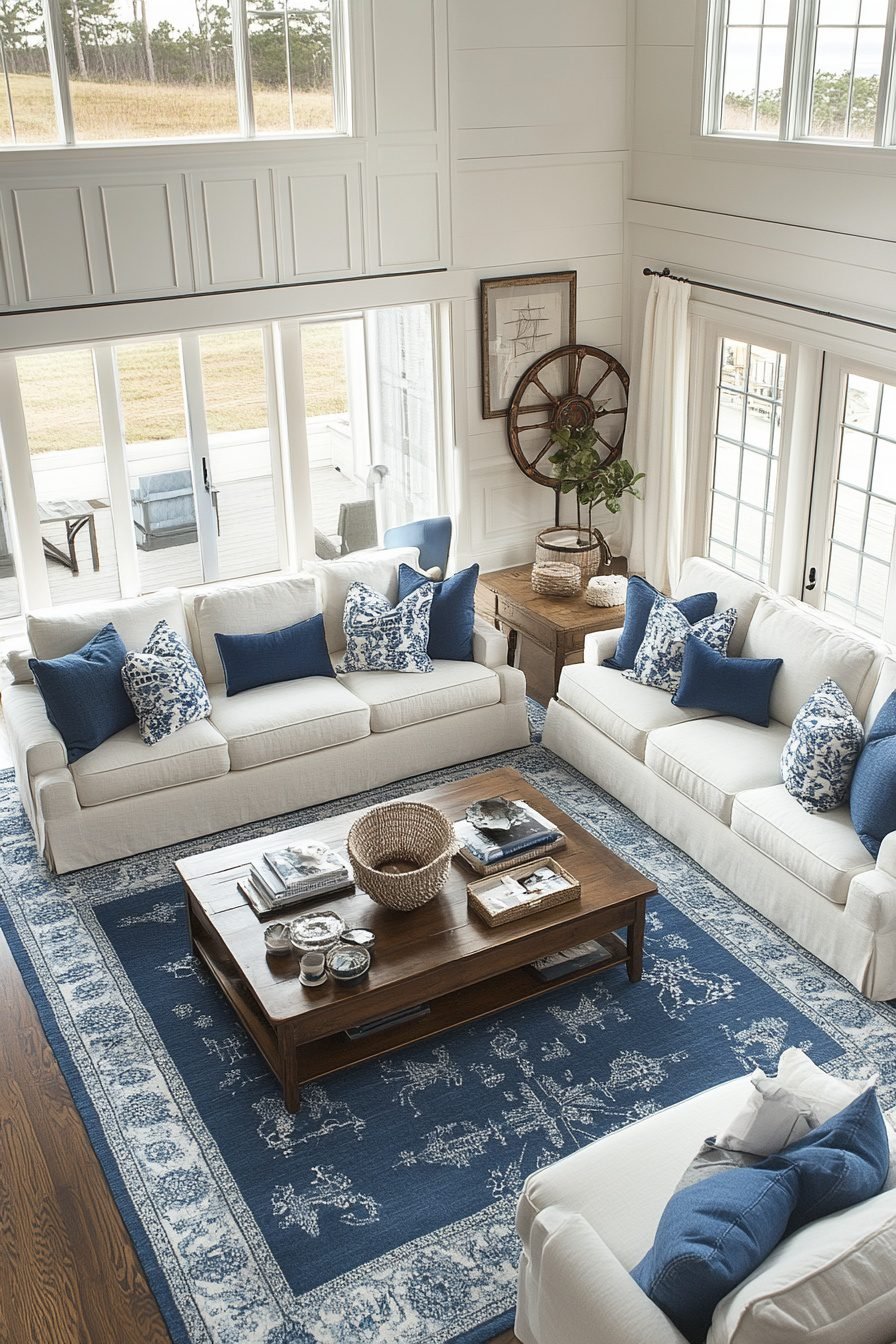 29 Coastal Preppy Living Room Decor Ideas To Infuse Your Space With ...