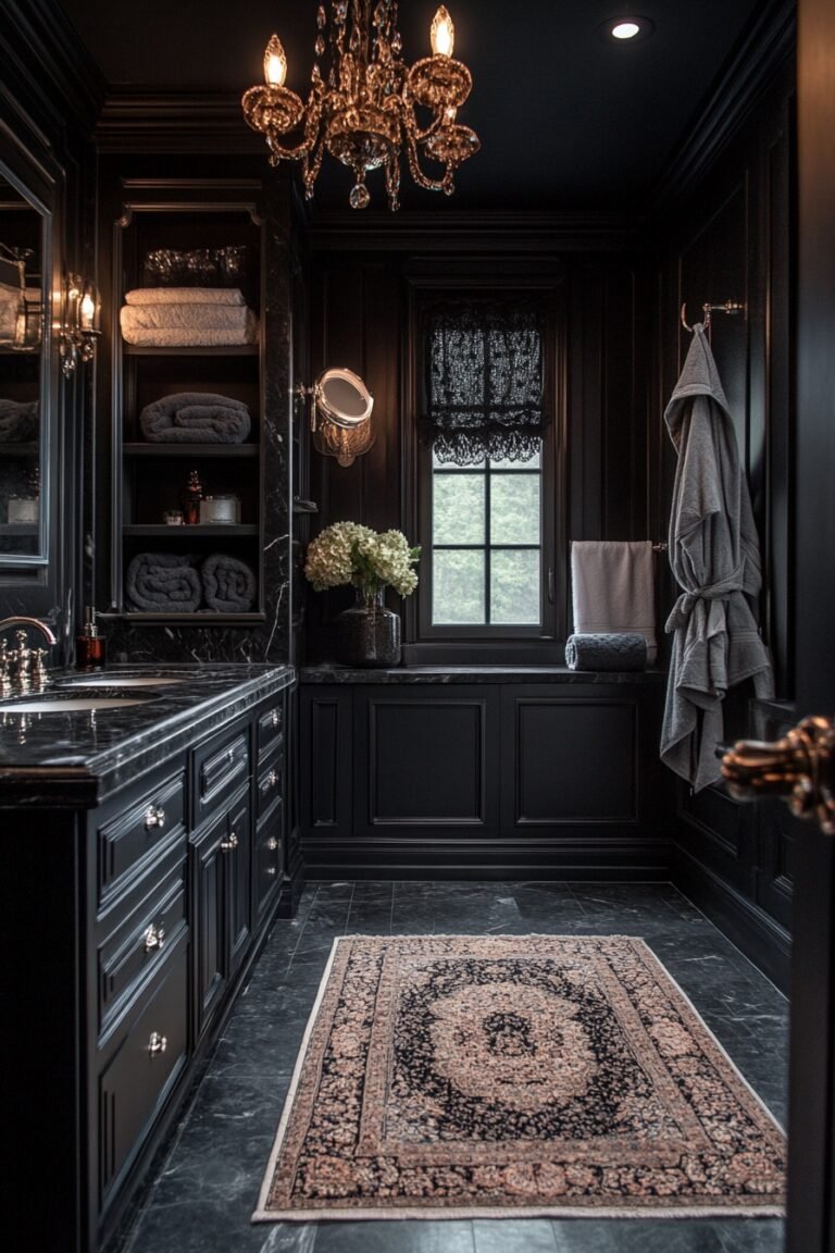 29 Western Gothic Bathroom Ideas To Create A Dark And Dramatic Retreat ...