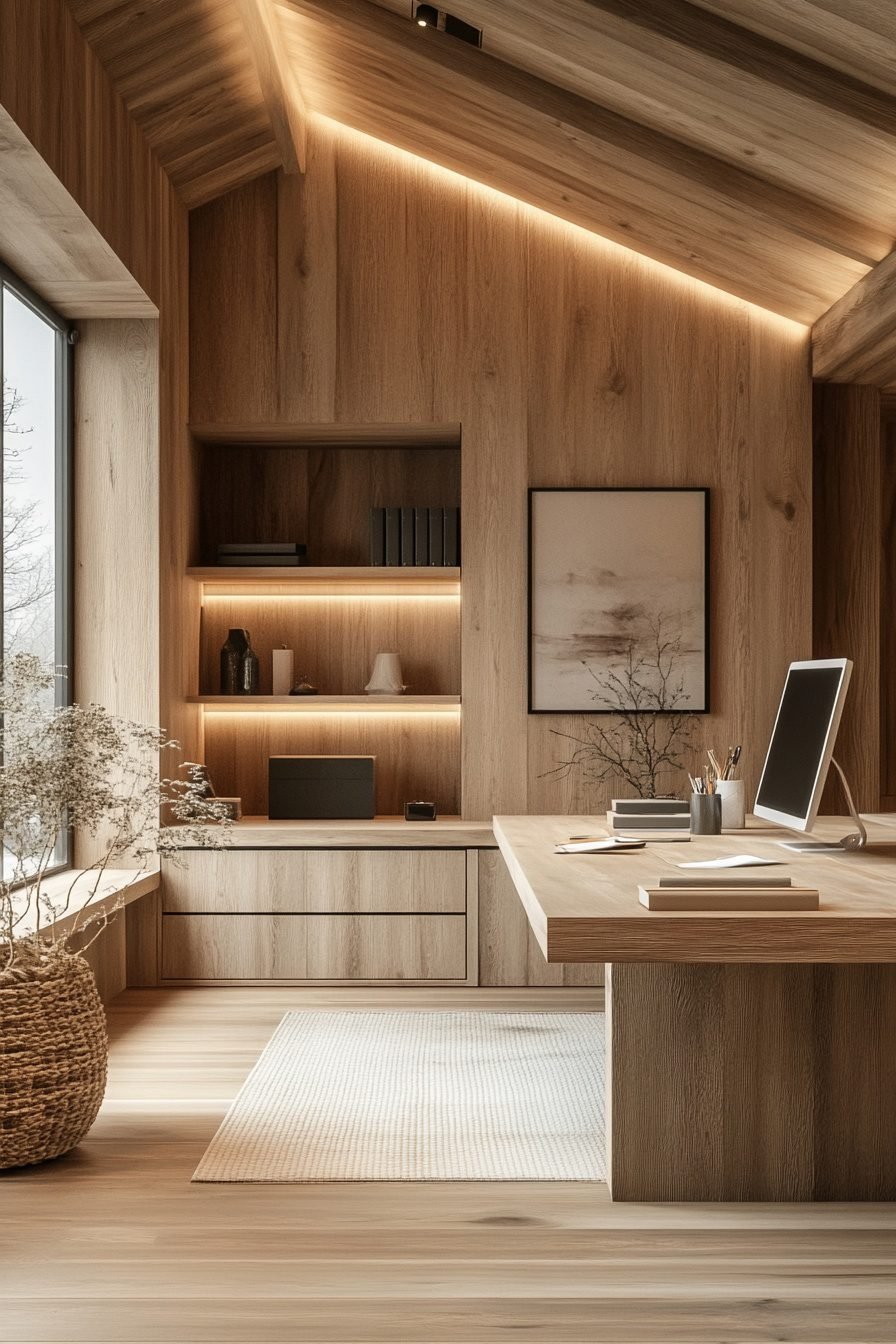 29 Small Cabin Interior Office Ideas For A Stylish And Organized ...