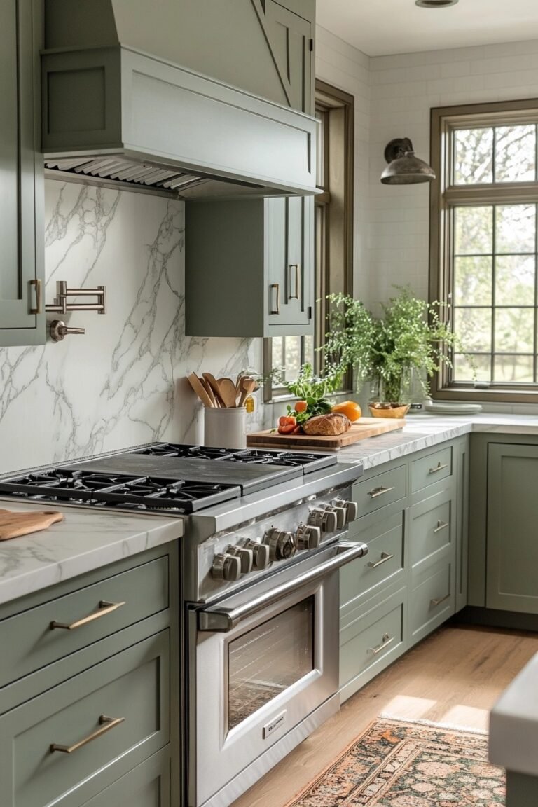 29 Green Kitchen Designs To Add A Touch Of Elegance And Freshness ...