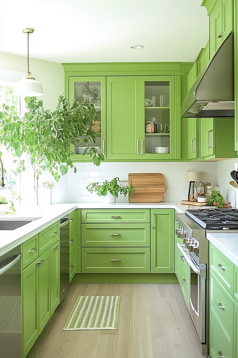 29 Green Kitchen Designs To Add A Touch Of Elegance And Freshness ...
