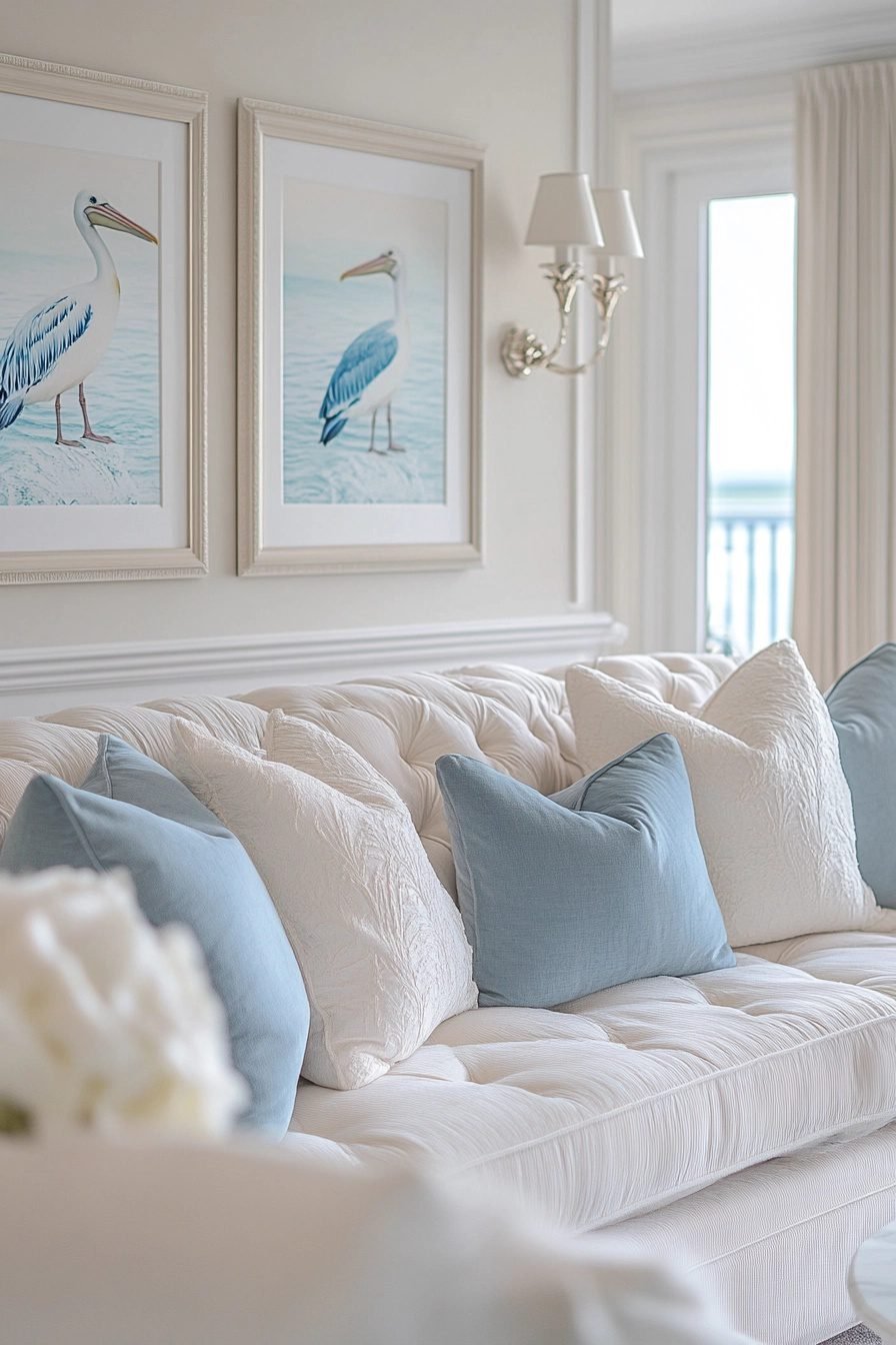 29 Coastal Preppy Living Room Decor Ideas To Infuse Your Space With ...