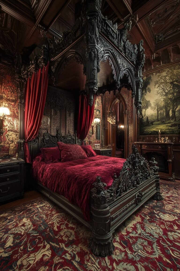 29 Western Gothic Decor Bedroom Ideas For A Cozy, Dark, And Stylish ...